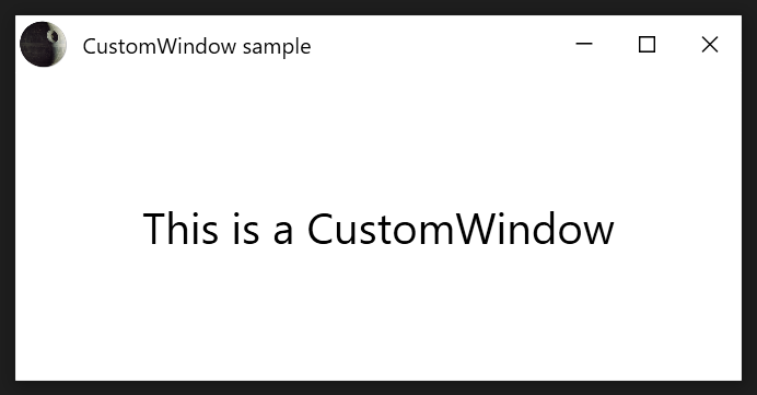 CustomWindow-WPF | It is a window that allows customization of the non ...